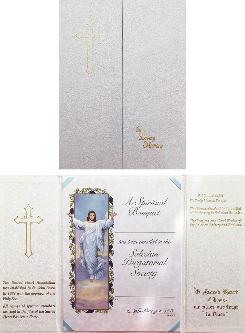 Mass Cards - Hard Cover - Salesian Mass Cards