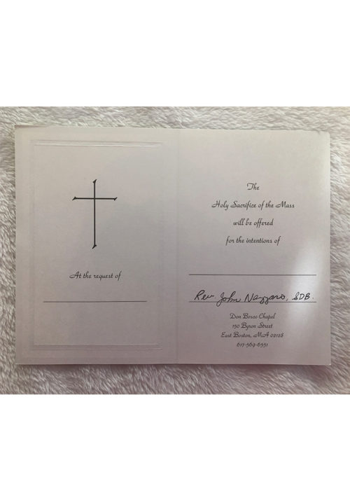Single Mass Card - Intentions - Salesian Mass Cards