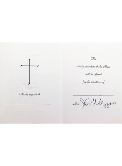 Catholic Mass Cards - Salesian Mass Cards