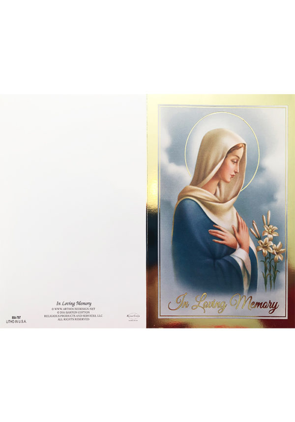 Deceased Single Mass Card - Salesian Mass Cards